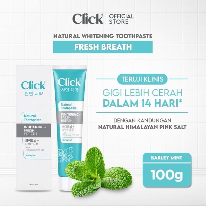 Click Natural Whitening Toothpaste | Shopee Philippines