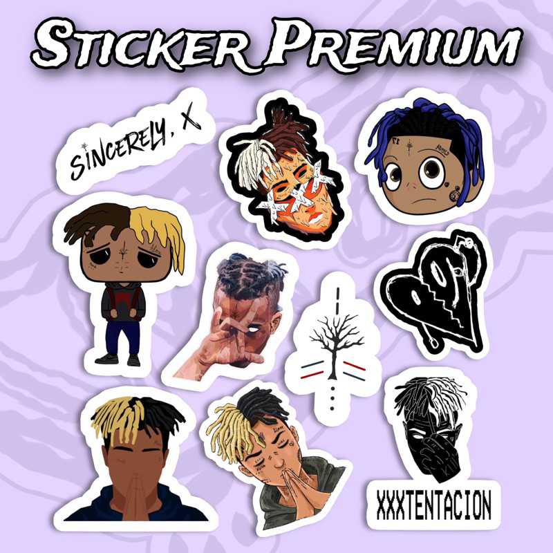 Rapper xxxtentacion Sticker pack contains 10 waterproof pcs | Shopee ...