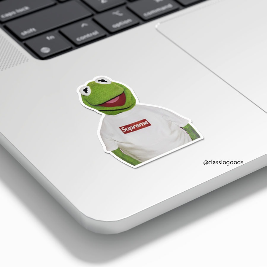 "Kermit Supreme" Sticker | Shopee Philippines