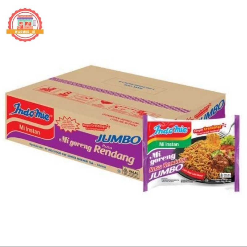 Indomie Mi Goreng Rendang Jumbo 1 Box Contains 24 pcs | Shopee Philippines
