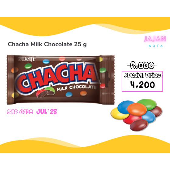 Chacha Milk Chocolate 25/20 Grams | Shopee Philippines