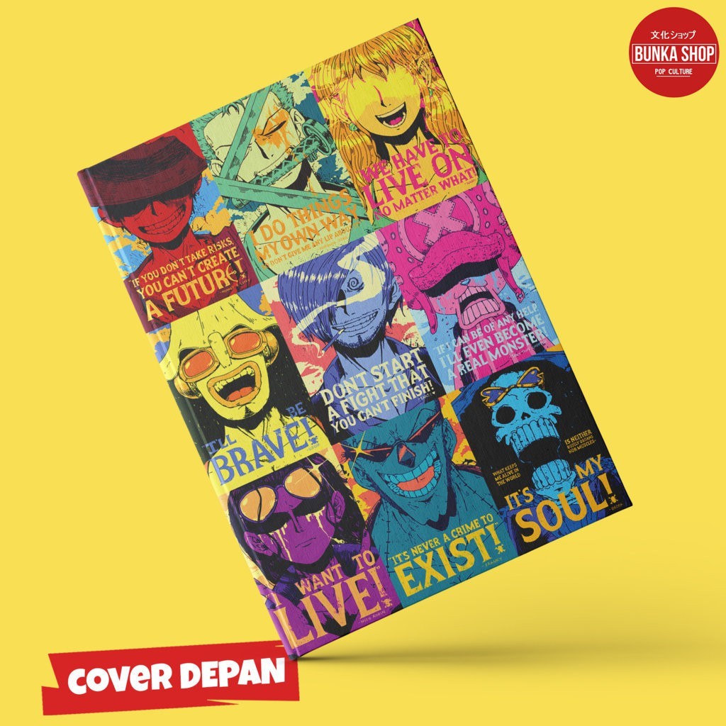 Pocket Note Anime One Piece SHP Crew Hardcover A6 Journal Agenda ...