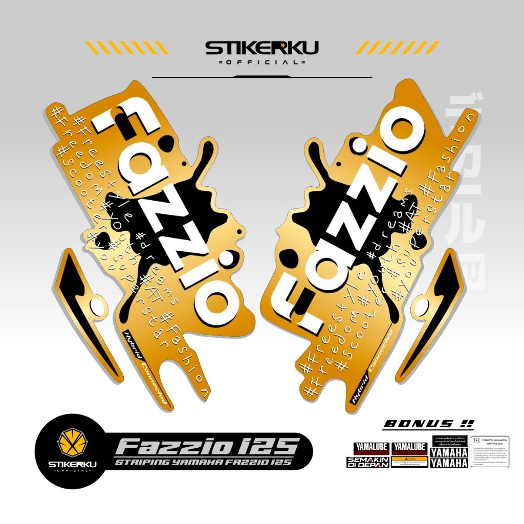 Striping FAZZIO/STICKER FAZZIO/MOTIF 24/FAZIO/125/FAZZIO STICKER ...