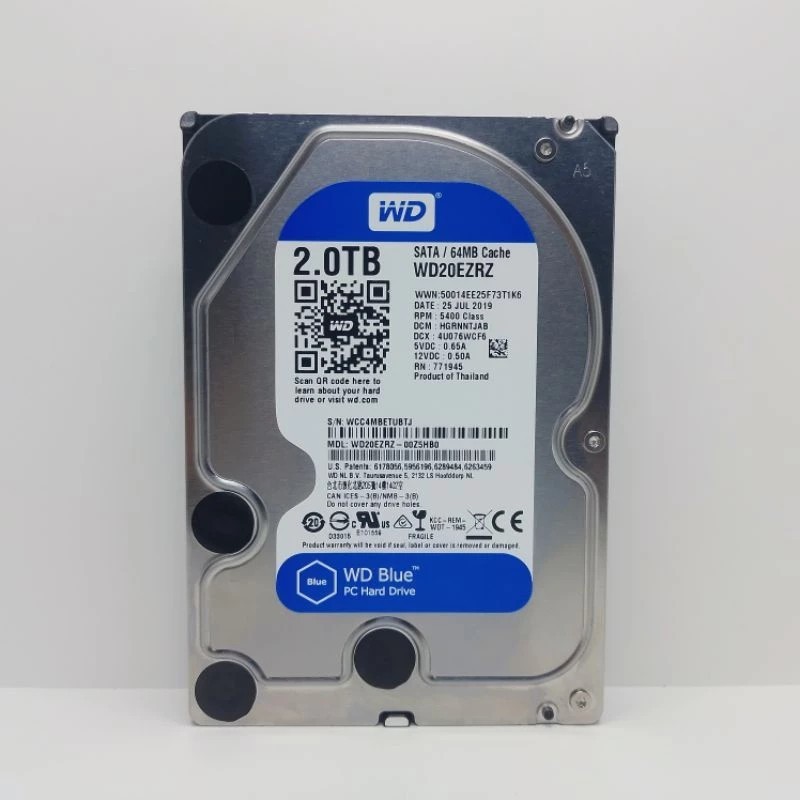 Wd blue 2tb hard disk for cctv and pc | Shopee Philippines