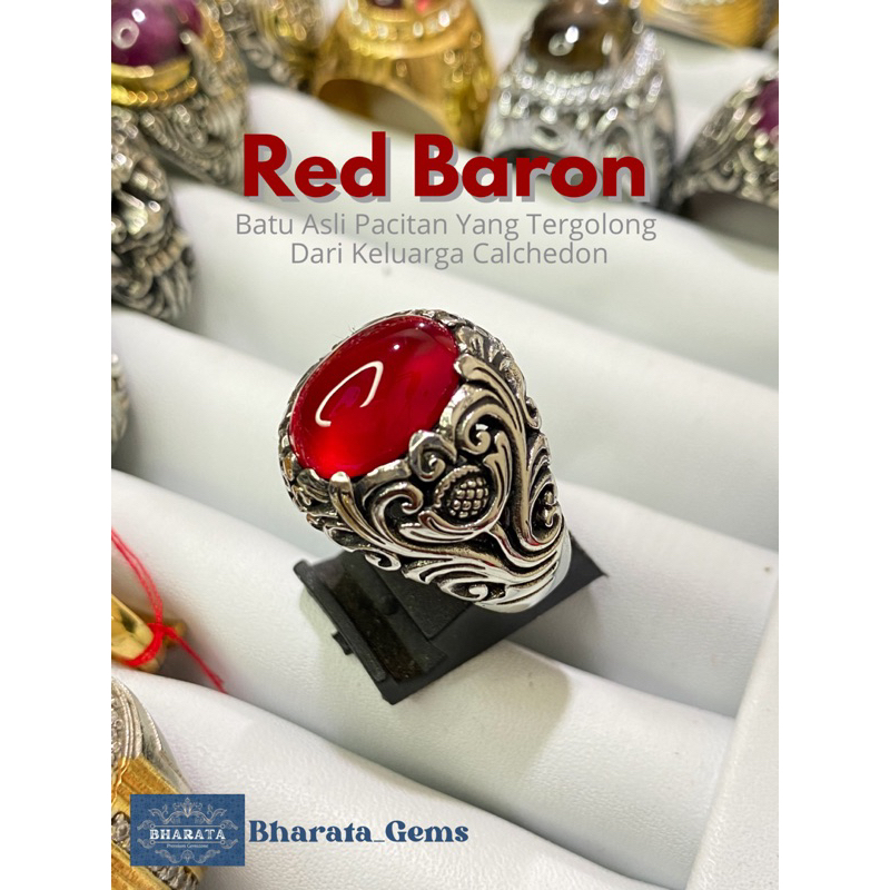Original Red Baron Ring || + Pure Balinese Alpaca Flower CarvedRing ...