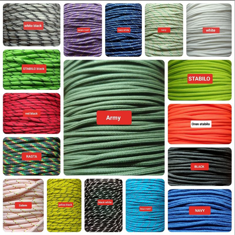 Prusik rope/ mountain rope/ 4mm (5 meters) | Shopee Philippines