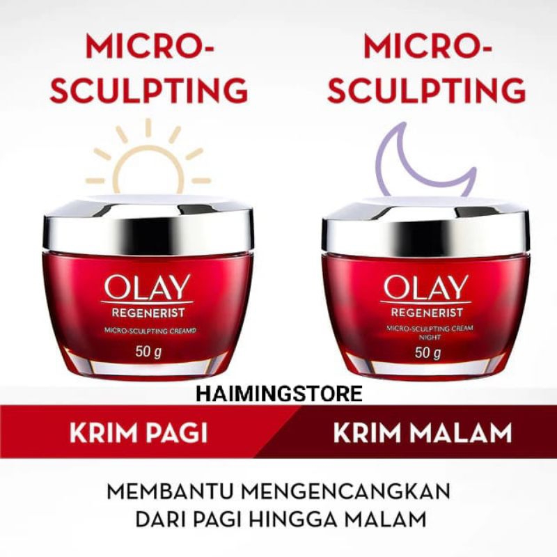 Olay Regenerist Micro Sculpting Day & Night Cream 50gr Exp 05/2027 | Shopee Philippines