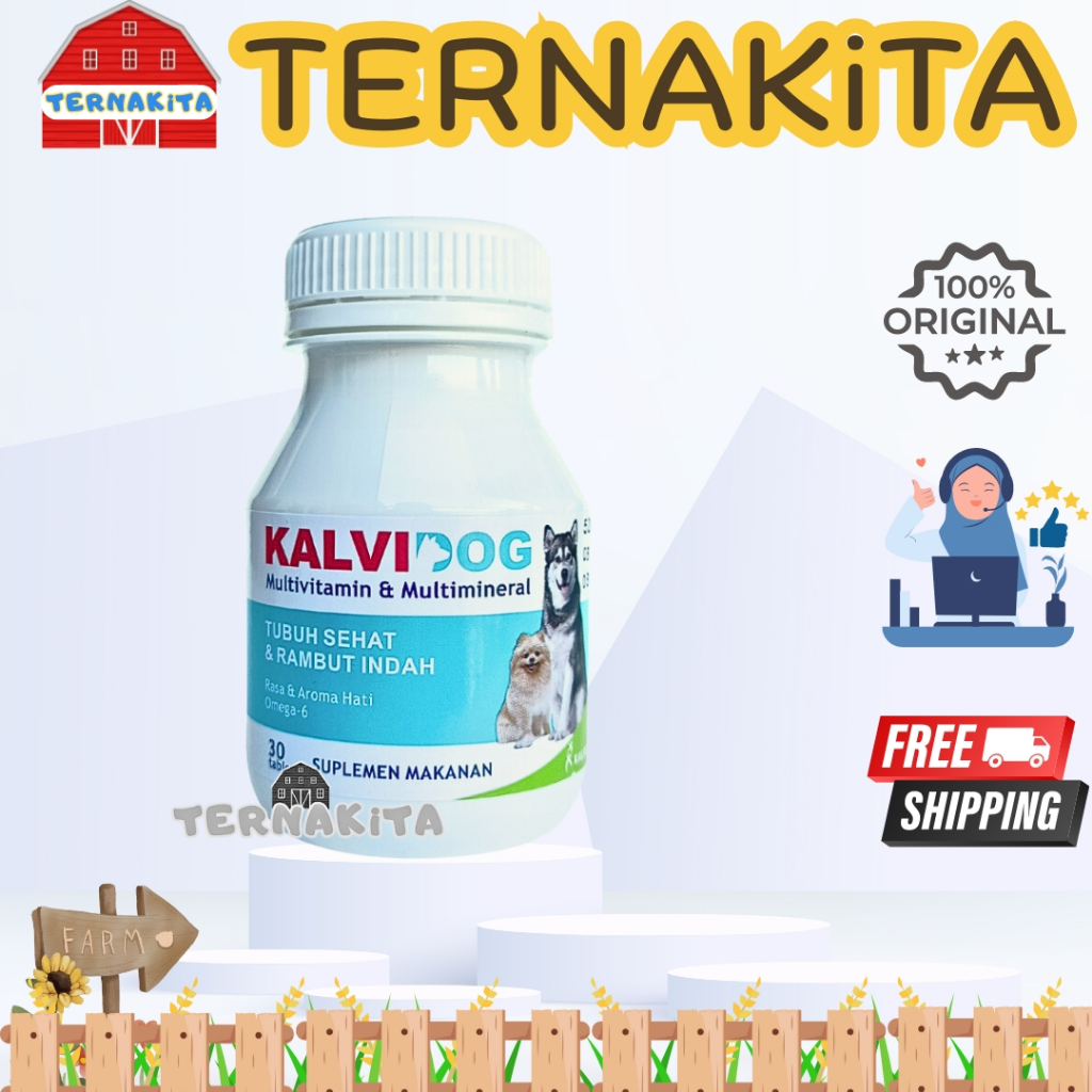 Kalvidog 30 Tablets KALBE Dog Supplement Vitamin DogPuppy Multivitamin ...