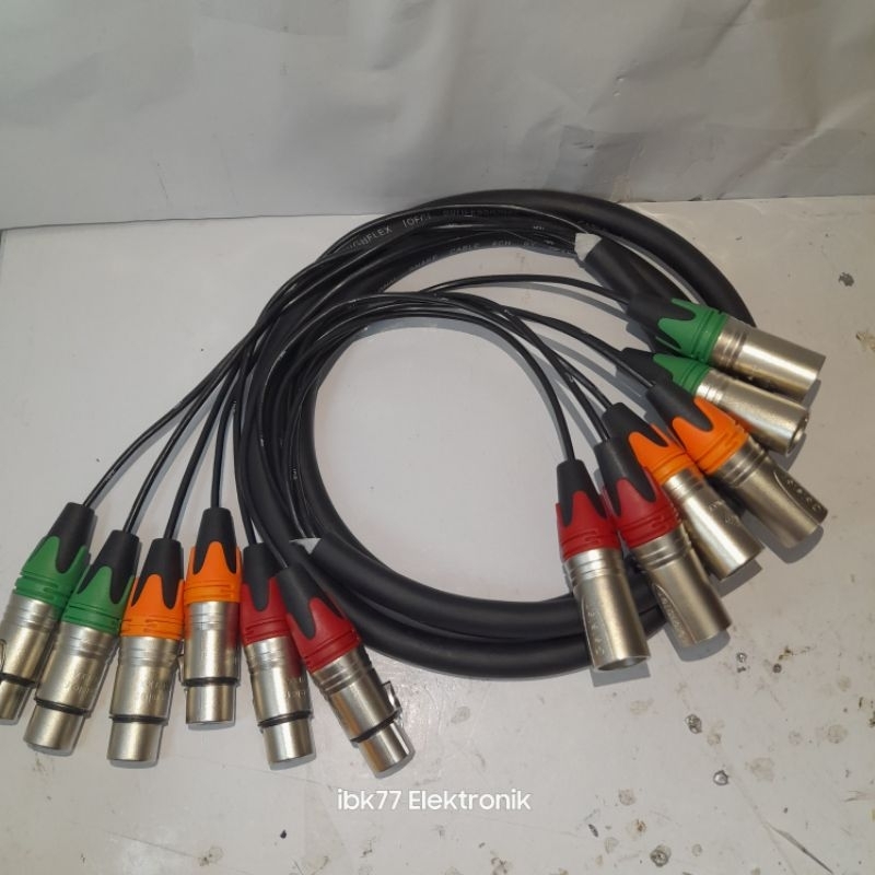 6ch xlr male to female snake cable 2 meters long | Shopee Philippines