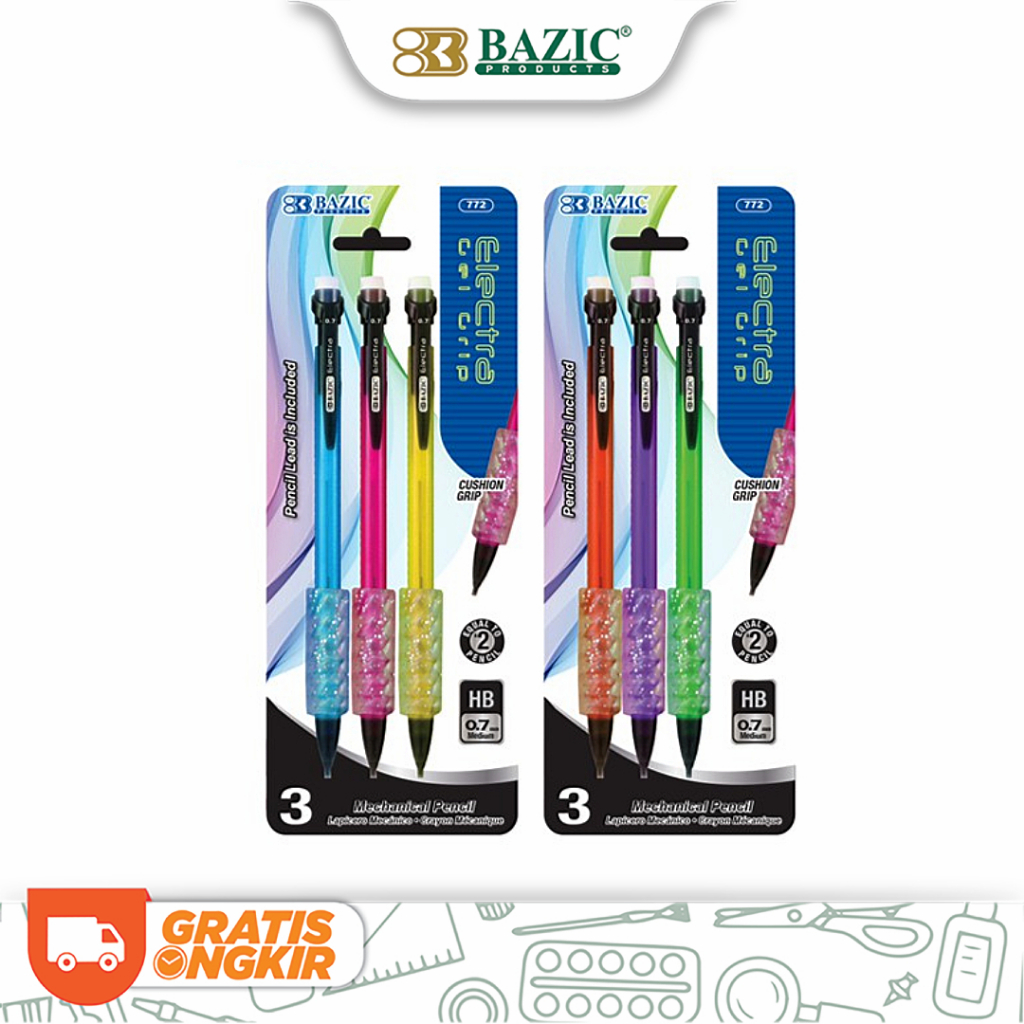Bazic Electra Mechanical Pencils 0.7mm per pack of 12 / Mechanical ...