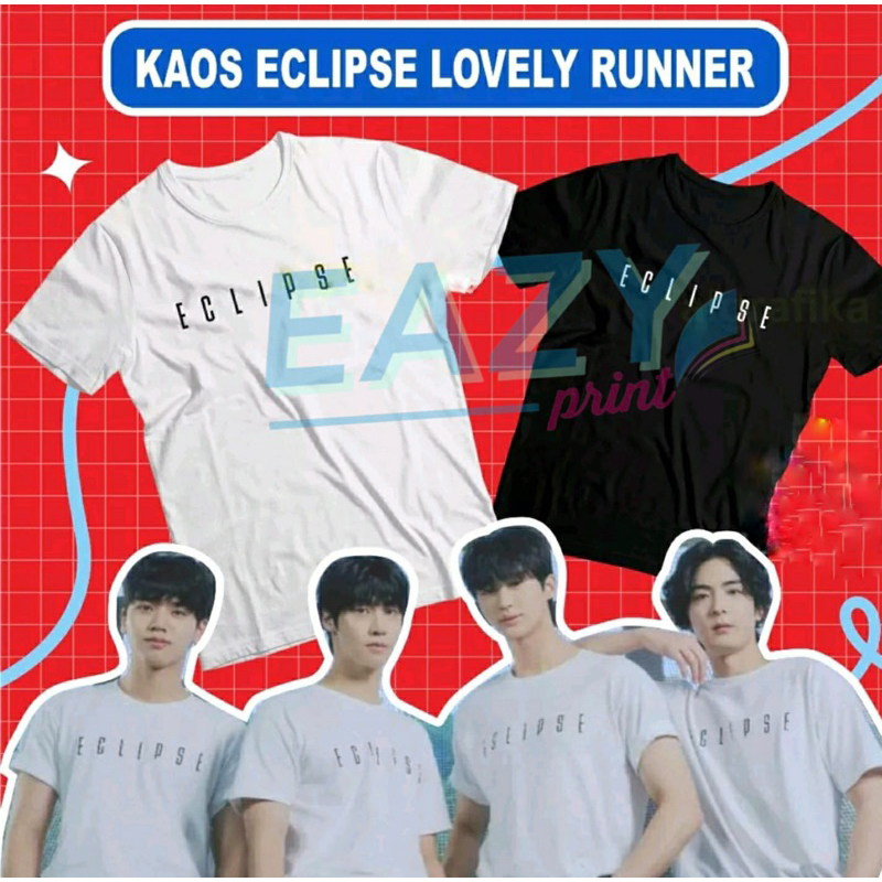 SUN JAE BAND ECLIPSE TSHIRT KAOS LOVELY RUNNER KDRAMA BYEON WOO SEOK ...