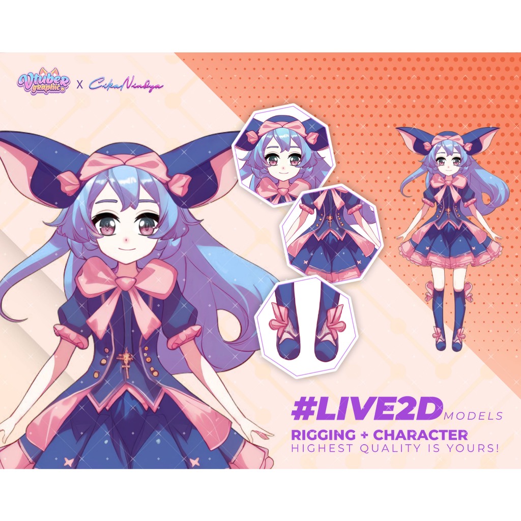 Improve Your Content Quality with VTuber Live2D Models, Live2d Commission, Modern VTuber Avatar ...