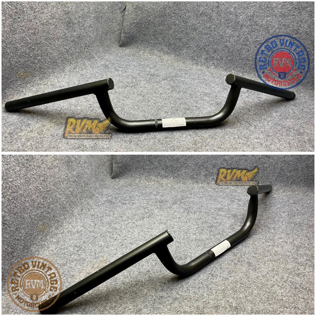 HITAM Clubman Caferacer Black Handlebar Custom Motorcycle Handlebar ...