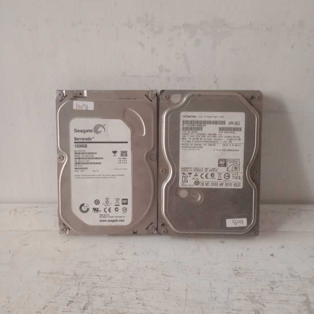 Seagate Brand 1tb hardisk, 100 Percent Health hitachi Ready To Use ...