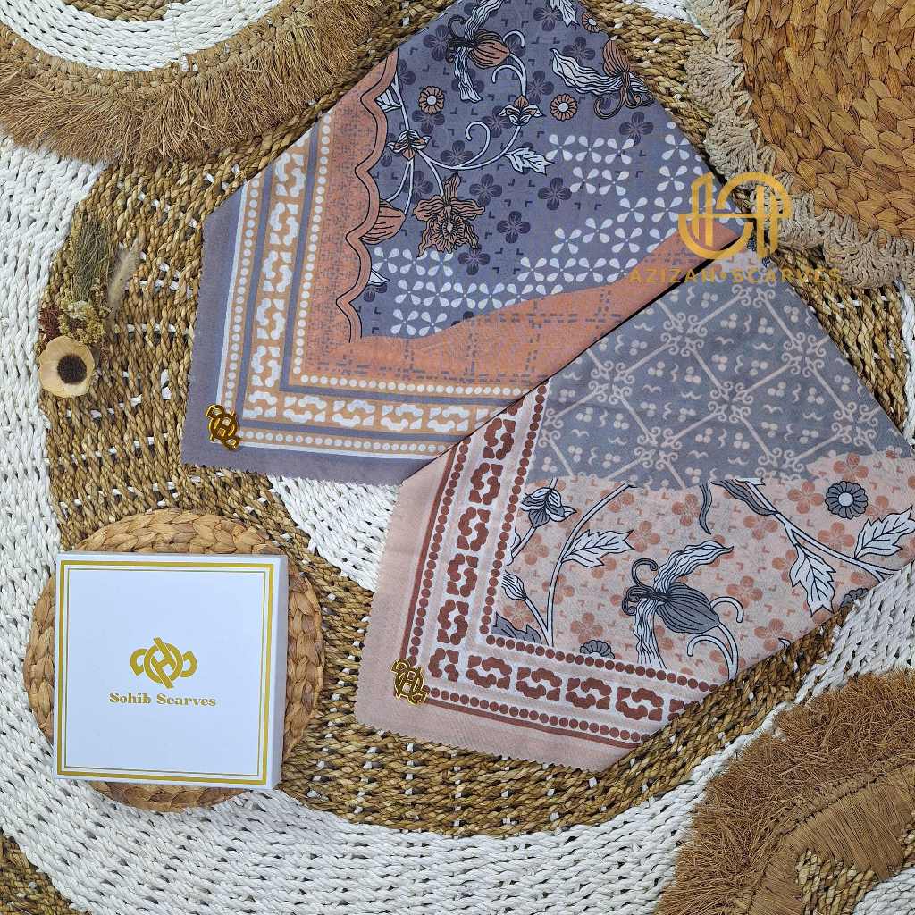 Premium Voile Square Hijab (Box Packaging) - Chika Series By Azizah ...