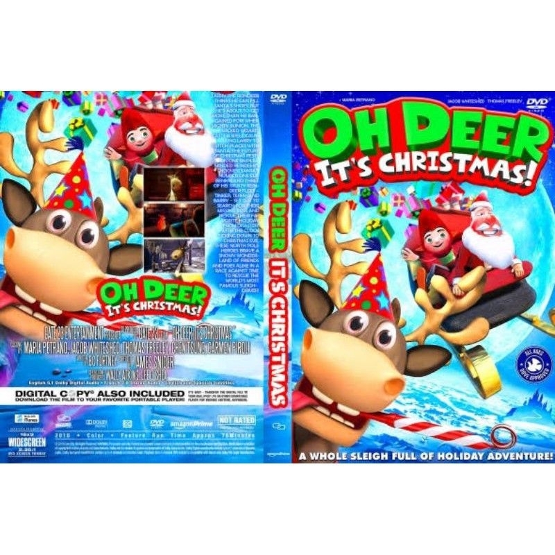 Oh DEER ITS CHRISTMAS FILM Cassette-Kids Cartoon MOVIE-Kids Cartoon ...