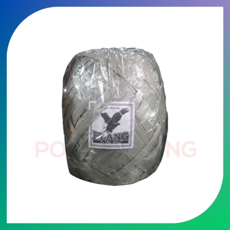 Eagle Raffia Rope 1 Kg 1 Ball Silver Rolled Tie Plastic Rope | Shopee ...