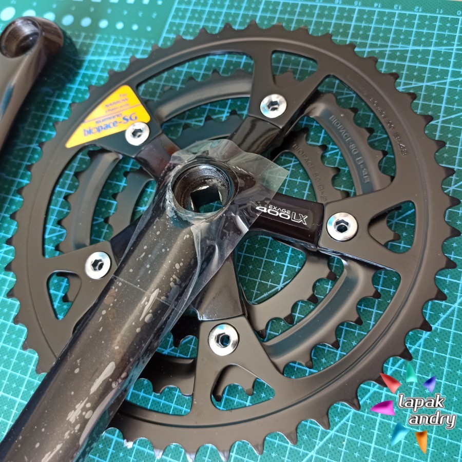 Shimano Laundry Crank VIA Japan Exage 400LX FC-M400 Biospace-SG Oval ...
