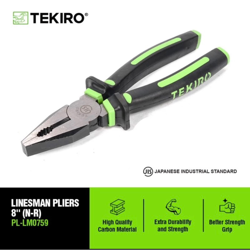 Tekiro combination pliers 8 inch linesmen fliers | Shopee Philippines