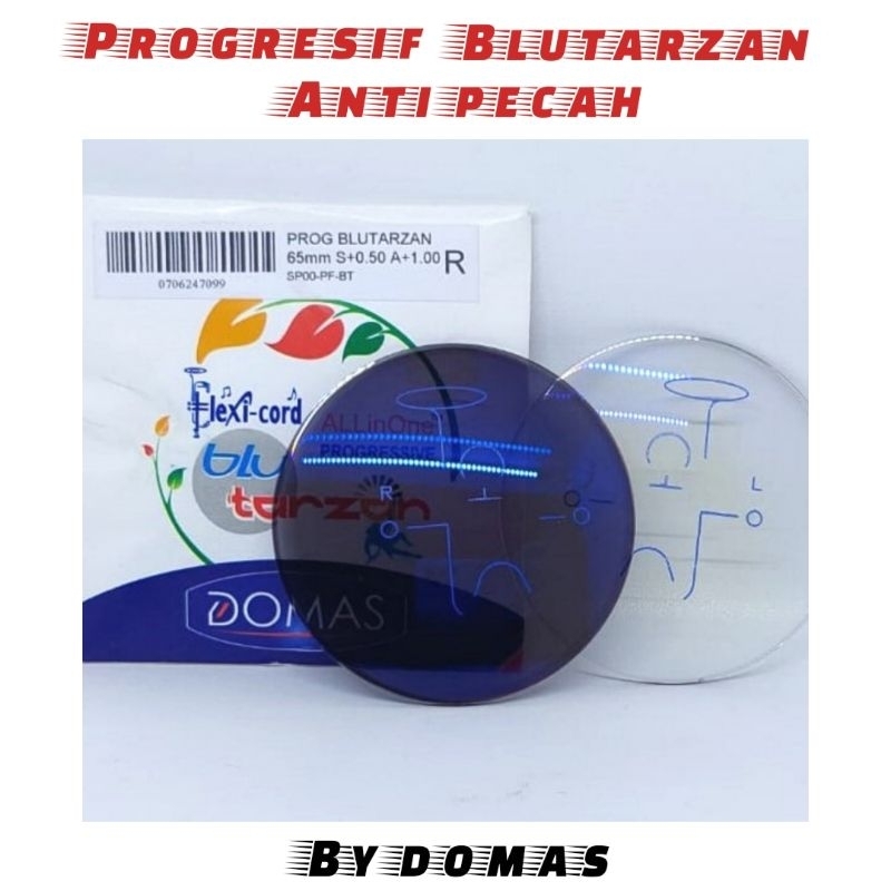 Anti-sharp FLEXI BLUTARZAN PROGRESSIVE BY DOMAS | Shopee Philippines