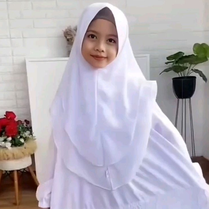 LAYAR Children's Hijab 2 Layer Ceruti babydoll Premium All Sizes for ...