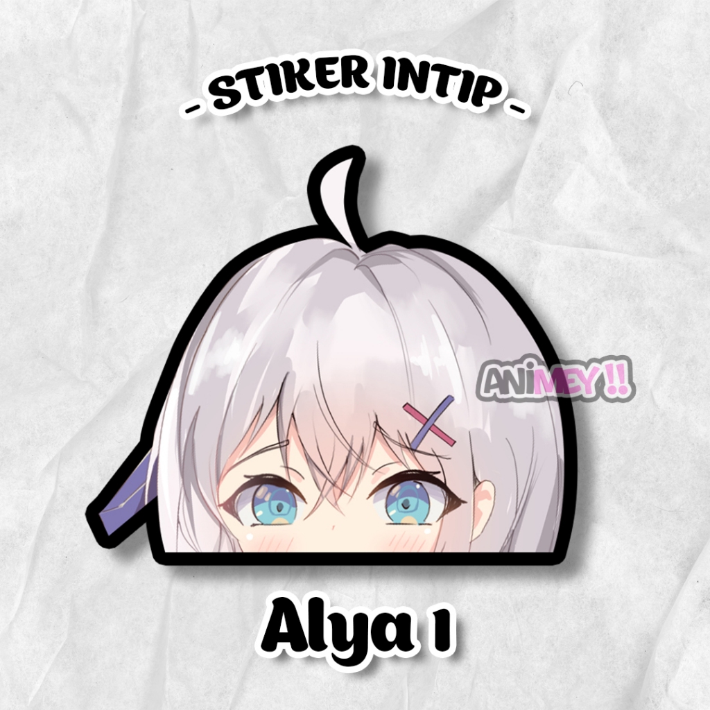 Alya Roshidere Peek Sticker/Waterproof Anime Sticker | Shopee Philippines
