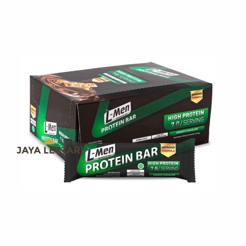 L-men Protein Bar Chocolate (12/Box Contents) (7gx12) | Shopee Philippines