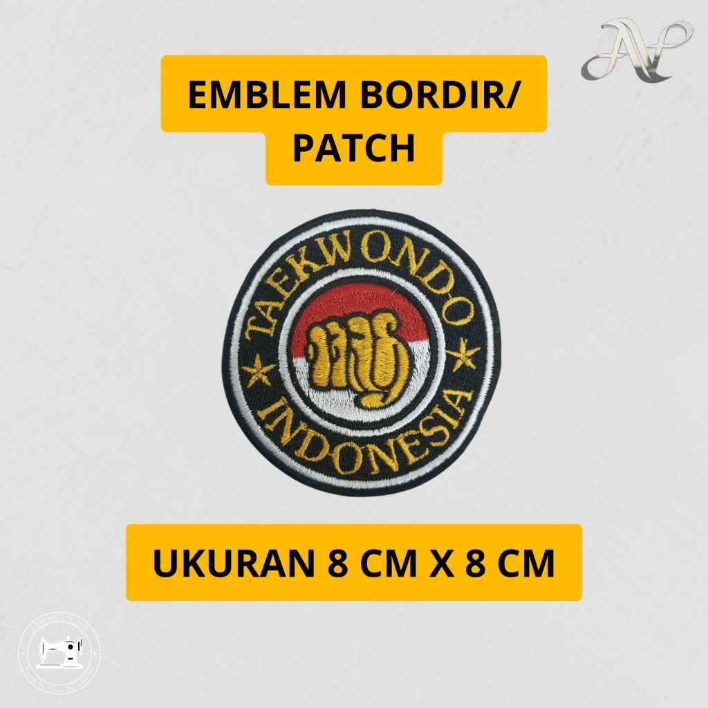 Indonesian Taekwondo Logo Embroidery Patch Emblem | Shopee Philippines
