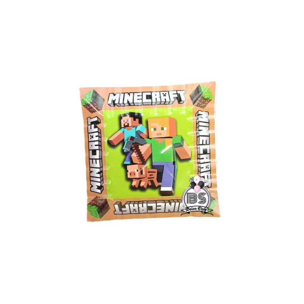 Character BIRTHDAY CAKE PAPER PLATE / MINECRAFT BIRTHDAY CAKE BOX PLATE ...