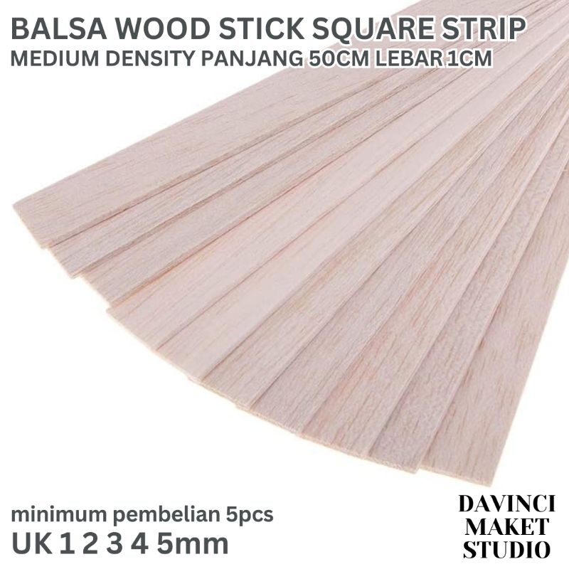 Balsa Wood Stick Square Strip - Balsa Wooden Stick Rectangular Square ...