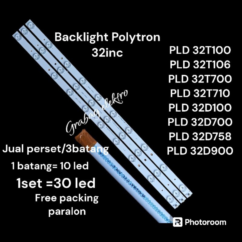 POLYTRON BACKLIGHT 32 inc 10k / rod sold per set (3 sticks) | Shopee ...