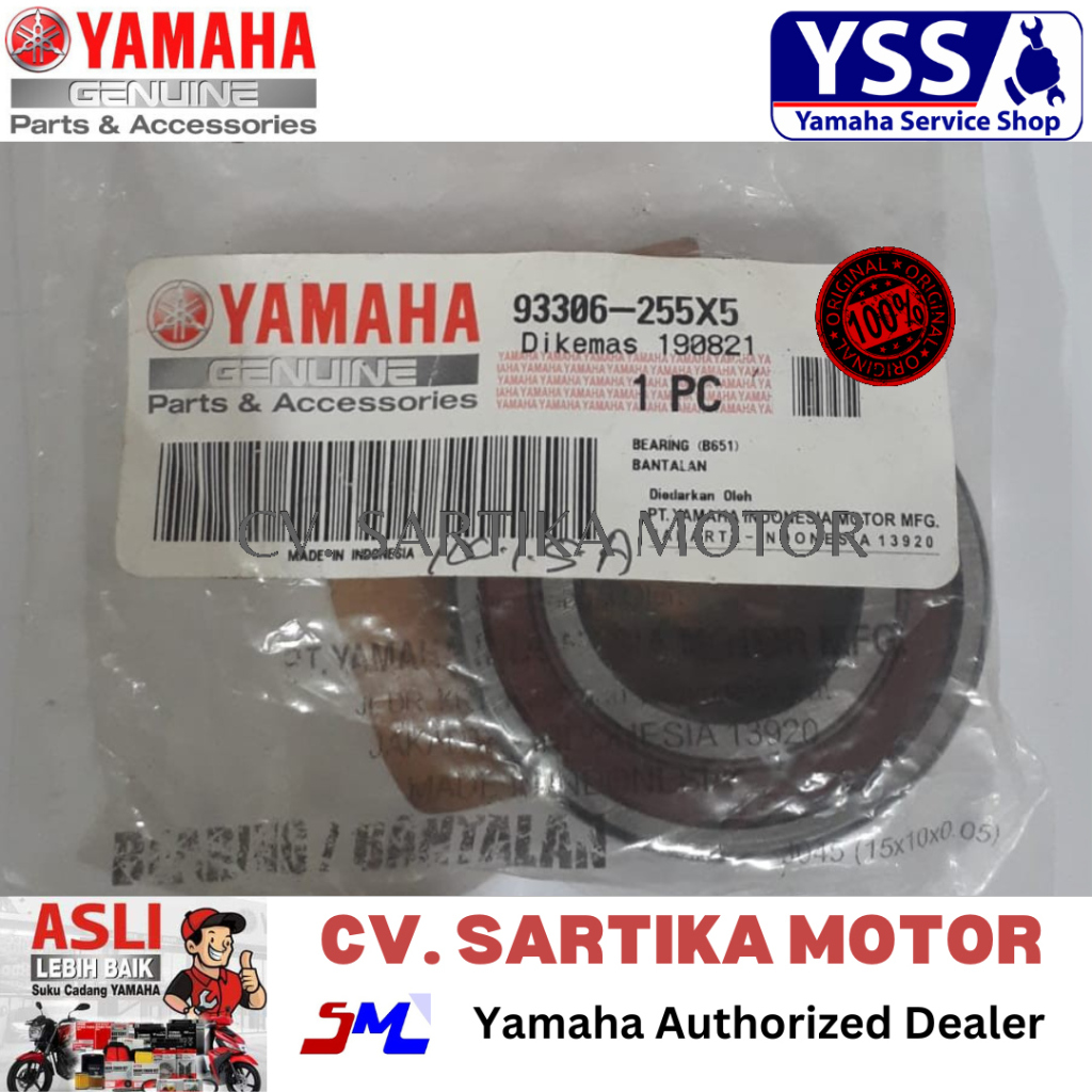 Aerox Rear Axle Bearing/93306-255X5 | Shopee Philippines