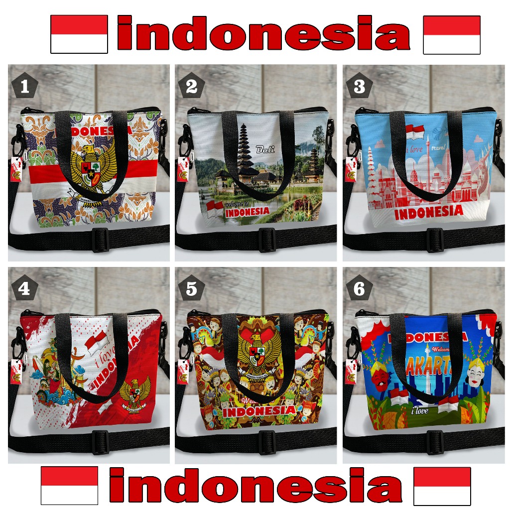 Indonesian Bag, Sling model souvenir Bag Can Be teng teng | Shopee ...