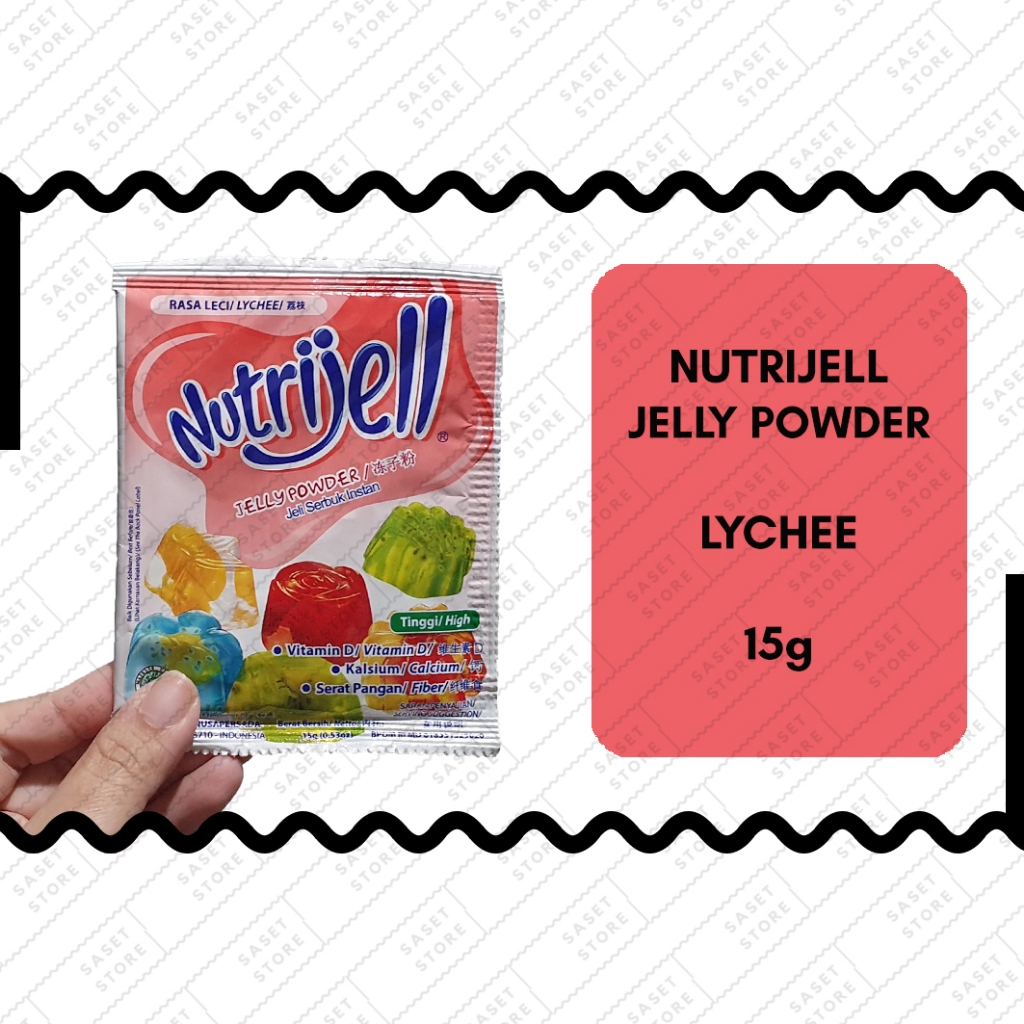 Nutrijell Lychee 15g Instant Lychee Jelly Powder Sachet | Shopee ...