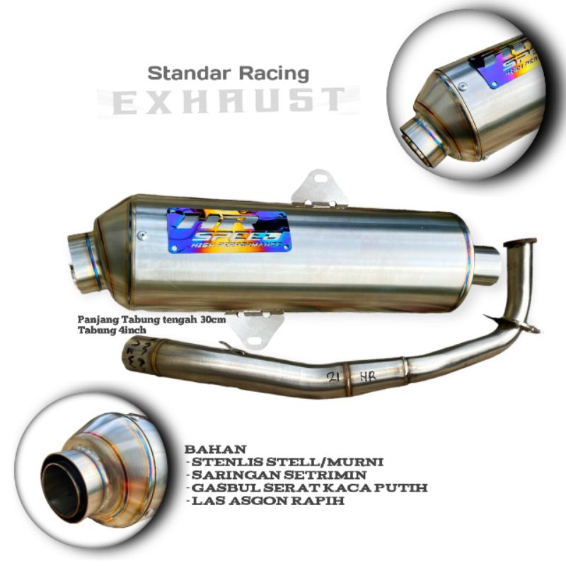 Standard racing exhaust Nmax aerox vario pcx adv lexi scoopy mio beat ...
