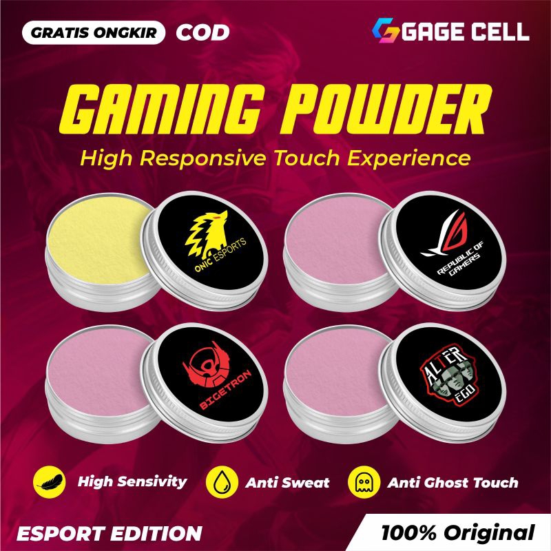 Gaming Powder PRO PLAYER ONIC BTR ROG ALTER EGO/PREMIUM Slick ...
