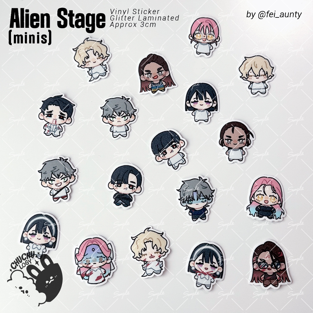 Alien Stage [ Minis ] Ivan Till Mizi Sua Hyuna Wound Sticker Vinyl ...
