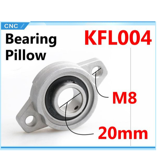 Pillow Block KFL004 Diameter 20mm bore 20 mm Bracket bearing insert ...