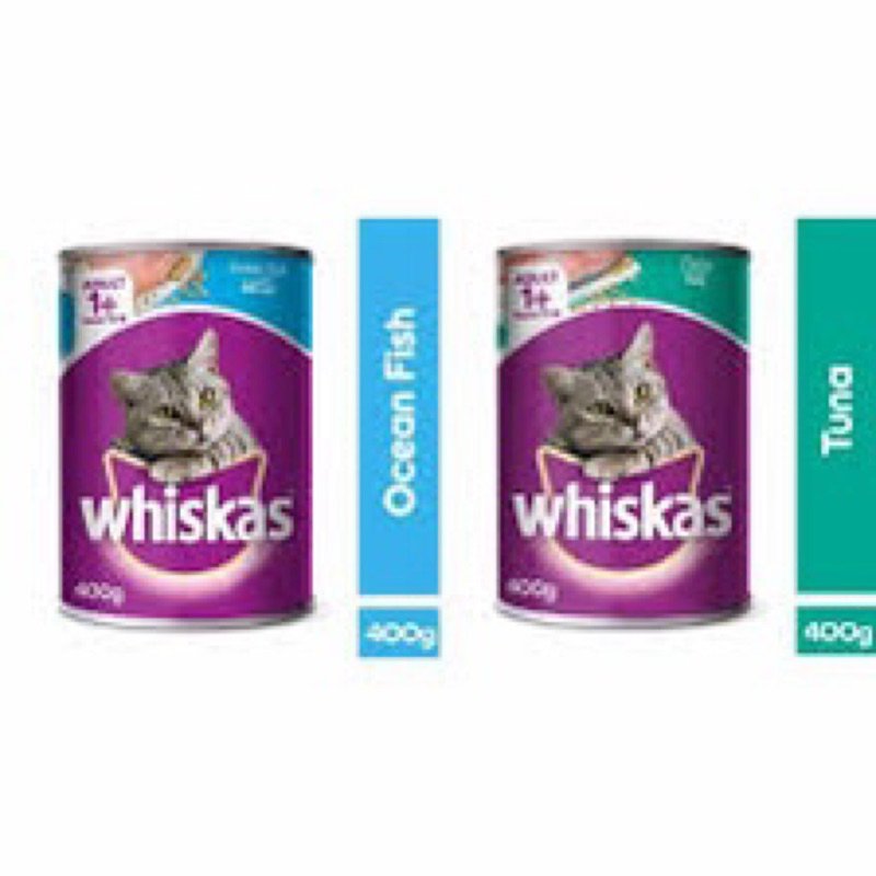 Whiskas Cans 400g Tuna And Ocean Fish | Shopee Philippines