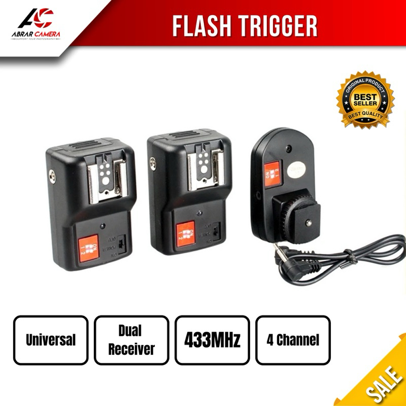 Trigger OTT-04NE Wireless Dual Reciever Trigger Flash OTT 04NE | Shopee Philippines