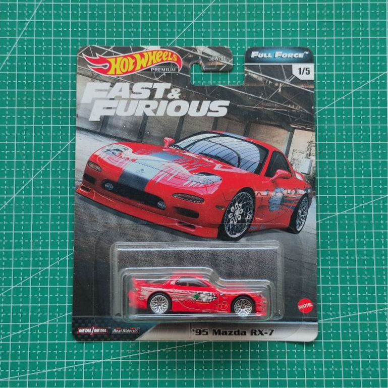 Hotwheels 95 Mazda RX7 RX-7 Full Force Fast Furious FNF Premium ...