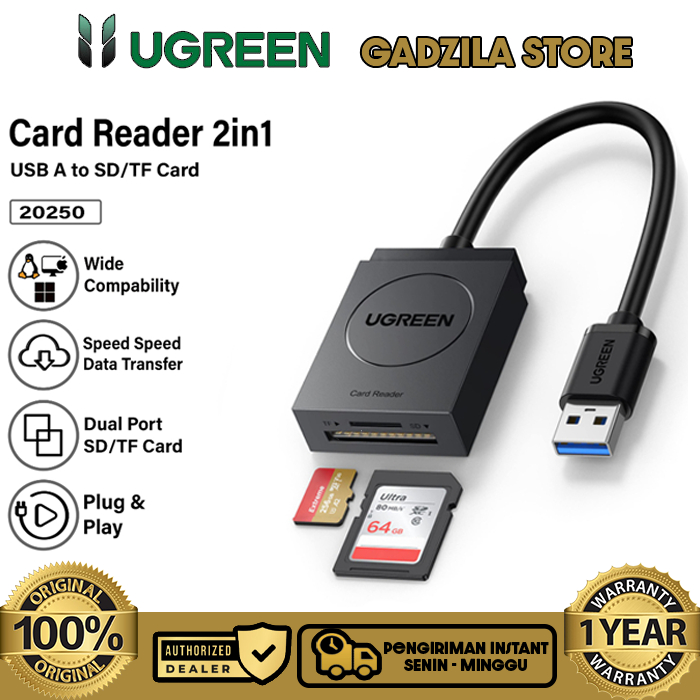UGREEN USB Type Card Reader Adapter a 3.0 & Card Reader USB Type C 5 ...
