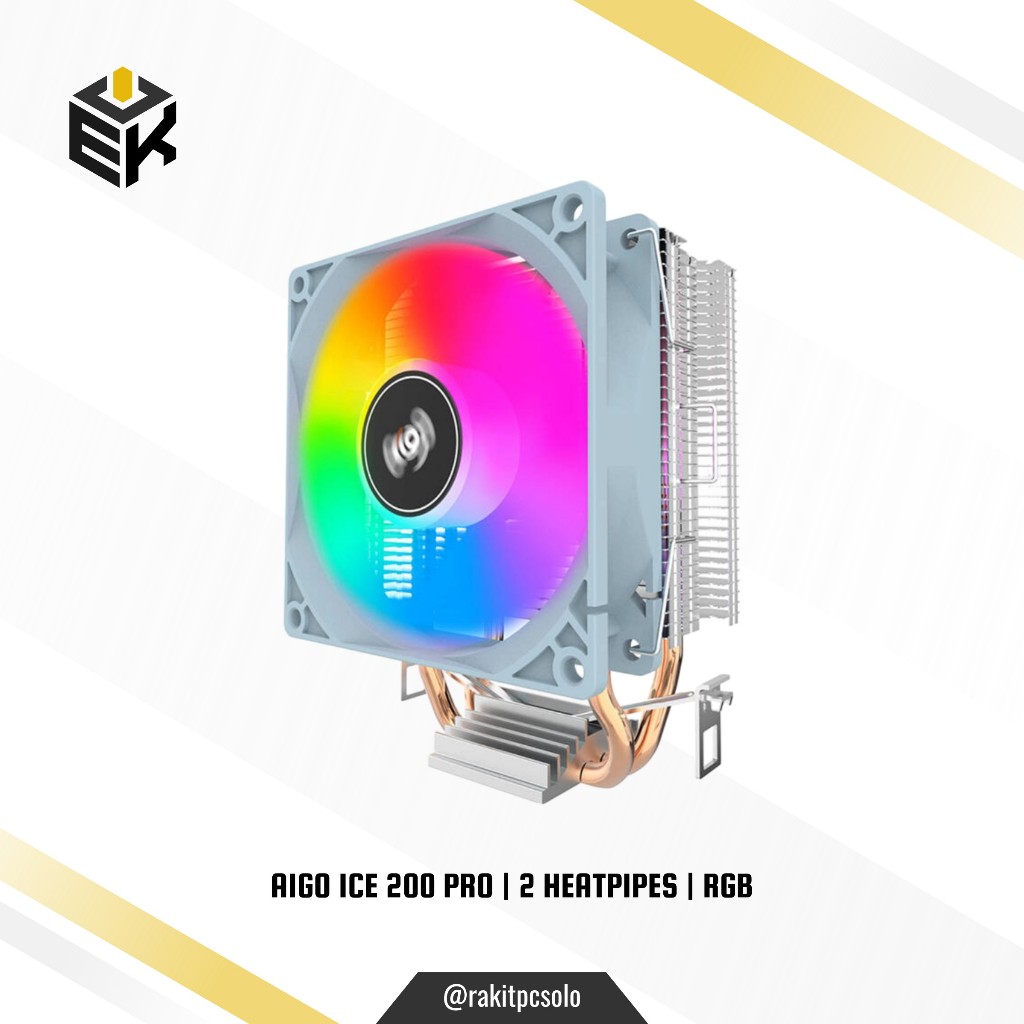 Cpu Cooler - Aigo Ice 200 Pro - RGB Air Cooling 2pipes Aigo ICE200 Pro | Shopee Philippines