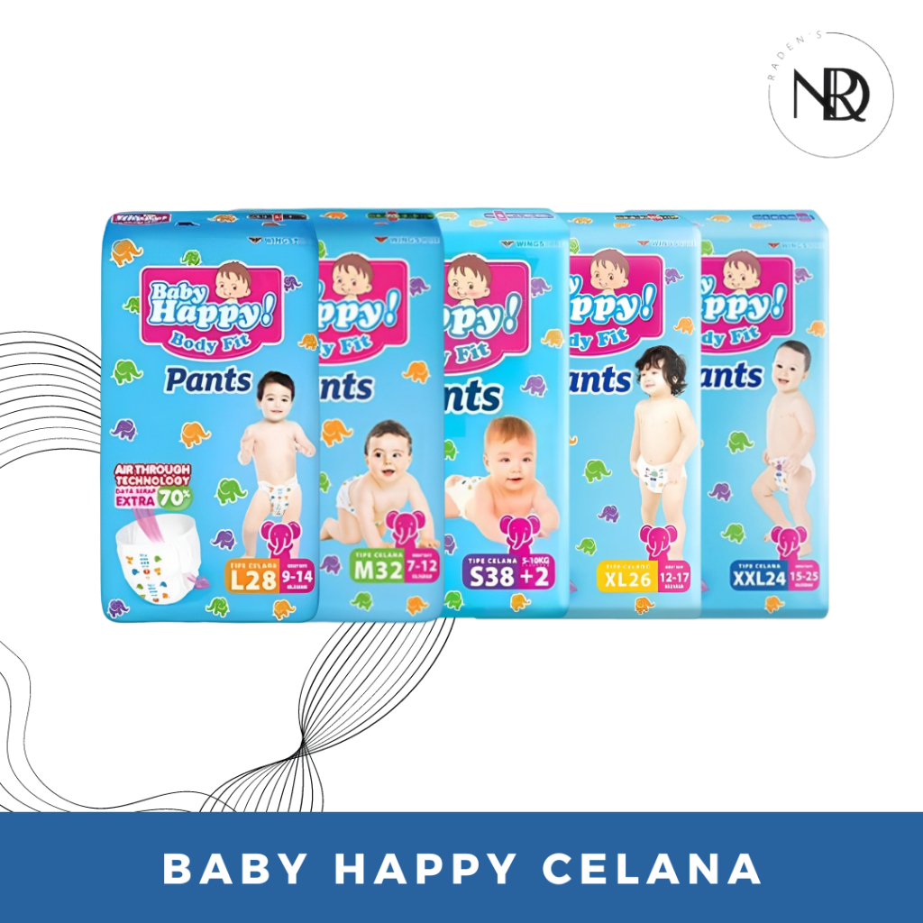 Baby Happy S M L XL XXL Body Fit Pants - Diapers - Baby Diapers | Shopee Philippines