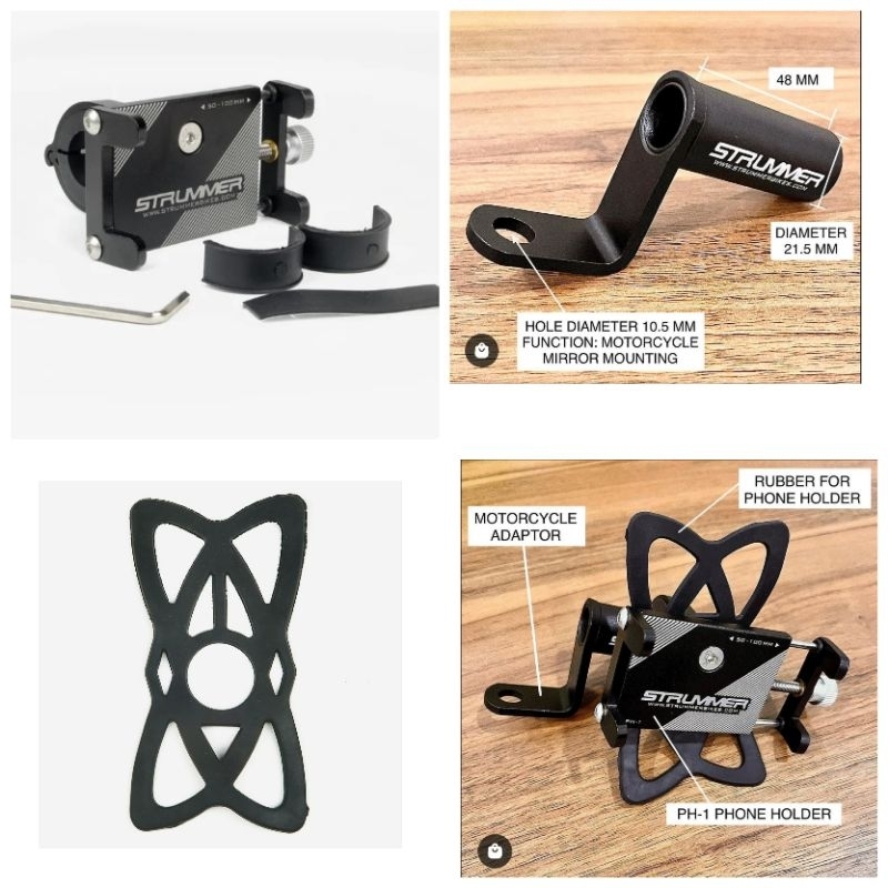 Phone HOLDER, PHONE HOLDER ADAPTER, RUBBER PHONE HOLDER STRUMMER ...