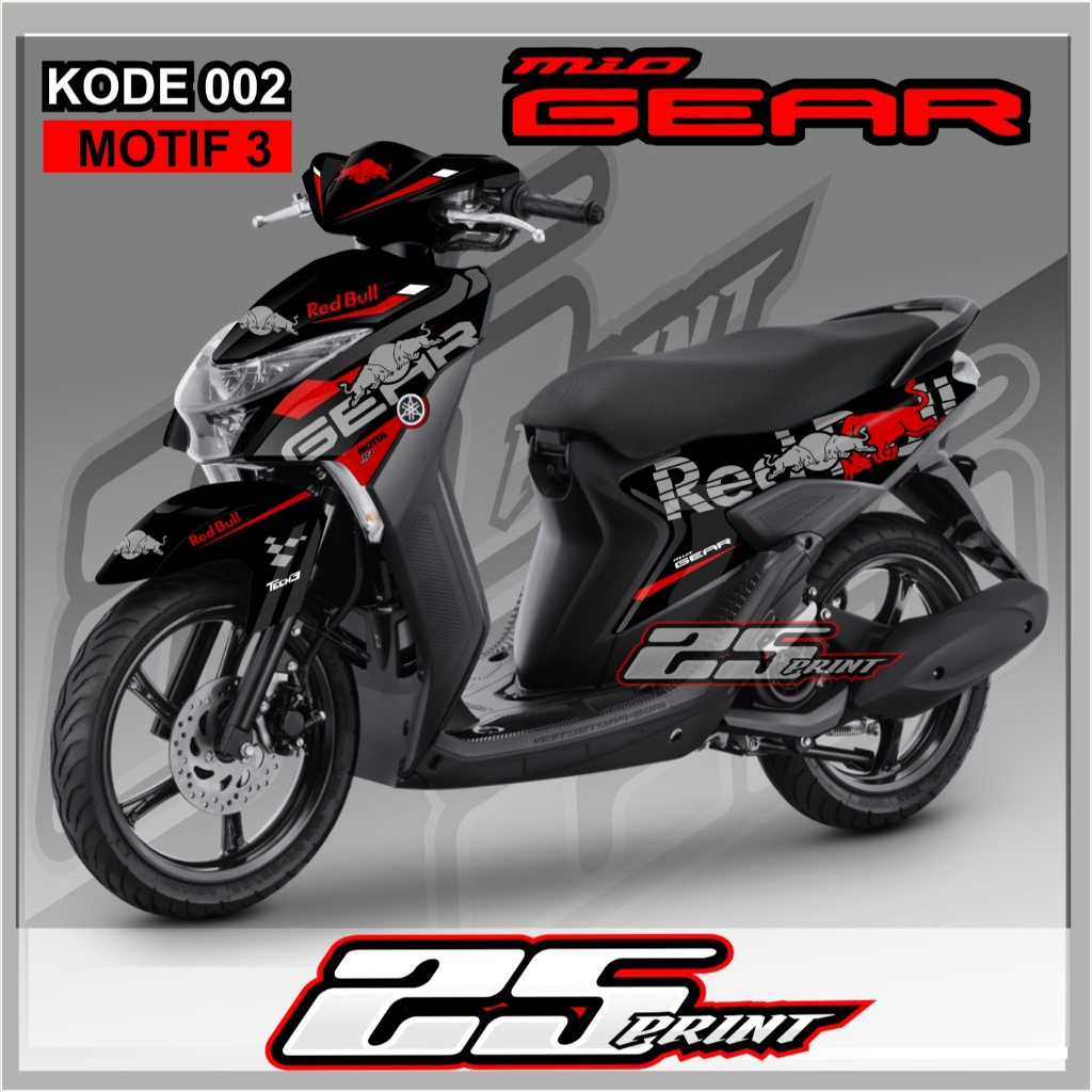Yamaha Mio Gear 125 full body Sticker - yamaha Gear 125 motorbike ...