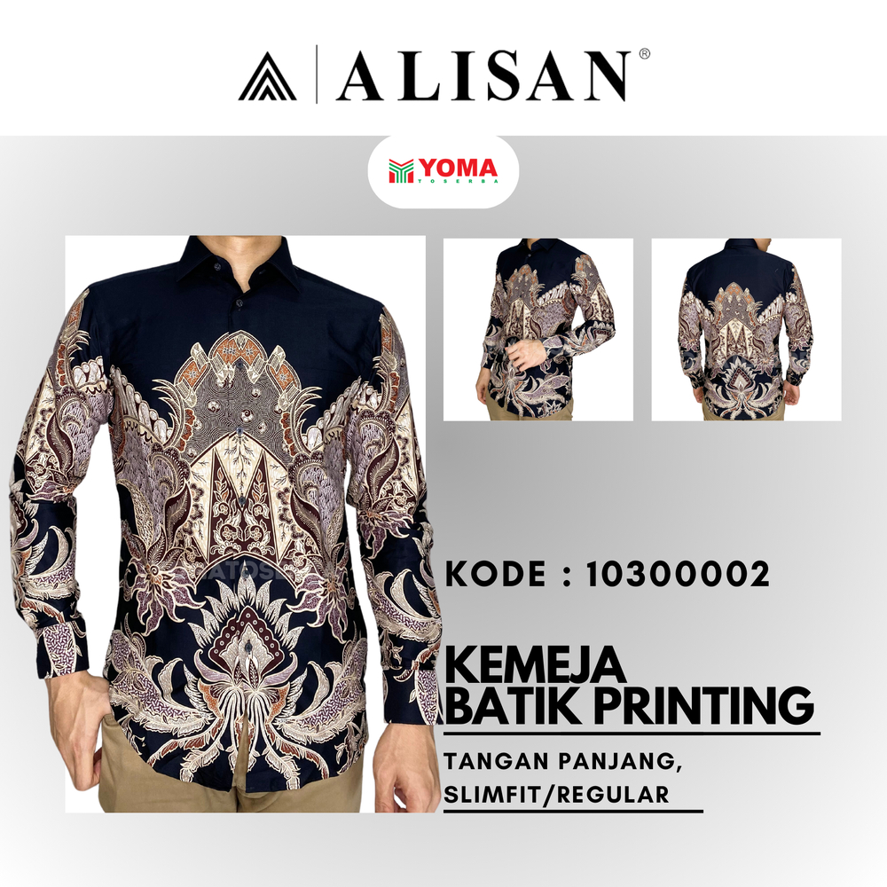 KEMEJA Batik PRINTING ALISAN SHIRT (LONG SLEEVES) | Shopee Philippines