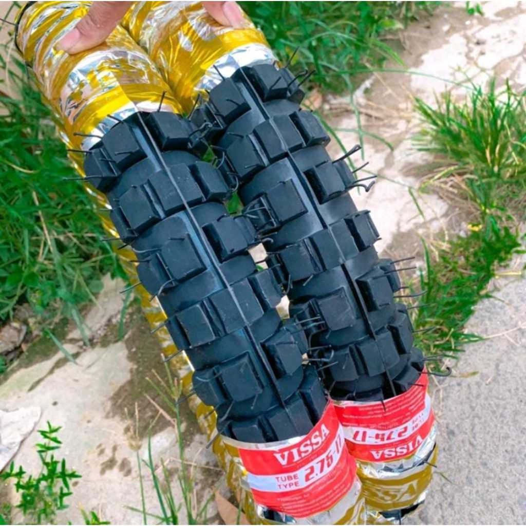 New cross Tires A Pair Of Front And Back Sizes 250-17 And 275 Rings 17 ...
