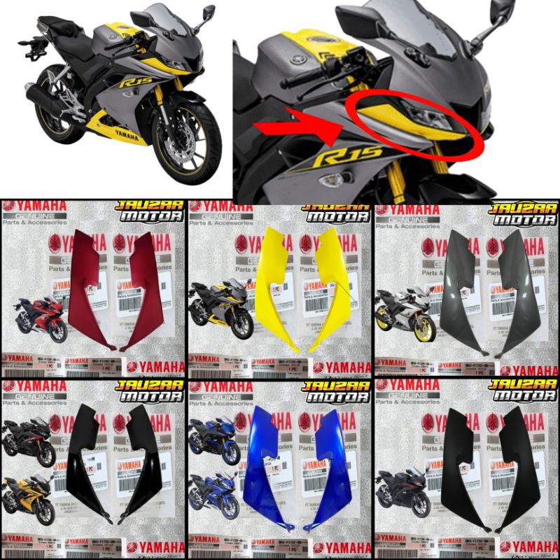 Headlight Side Cover Garnish Panel R15 VVA V3 Small Left Right BK6 ...