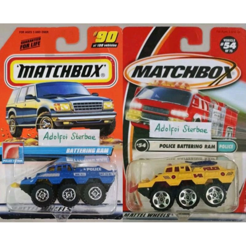 Matchbox police battering ram police patrol wheel tire 6 tank | Shopee ...